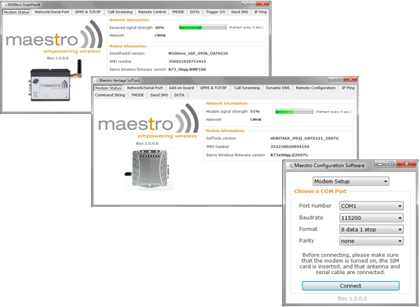 Maestro Wireless - Configuration Softwares